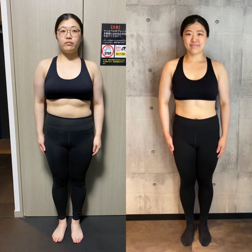約70kgの在宅勤務女性が10kg痩せたビフォーアフター