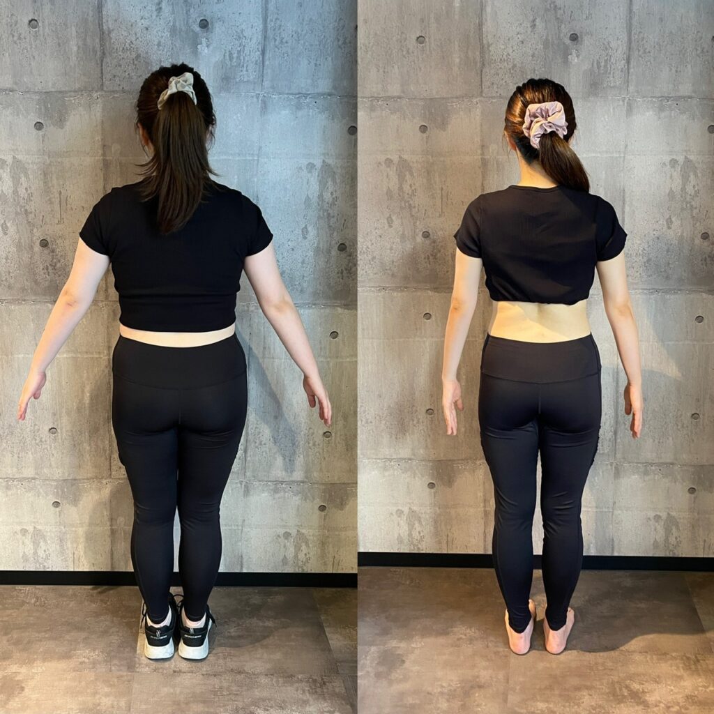 体重70kg代の女性が-10kg以上痩せて可愛くなったビフォーアフター